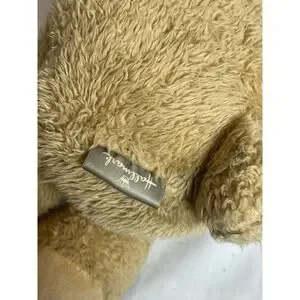 Hallmark | Toys | Hallmark Plush Teddy Bear Tan Shaggy Fur Pink Bow ...